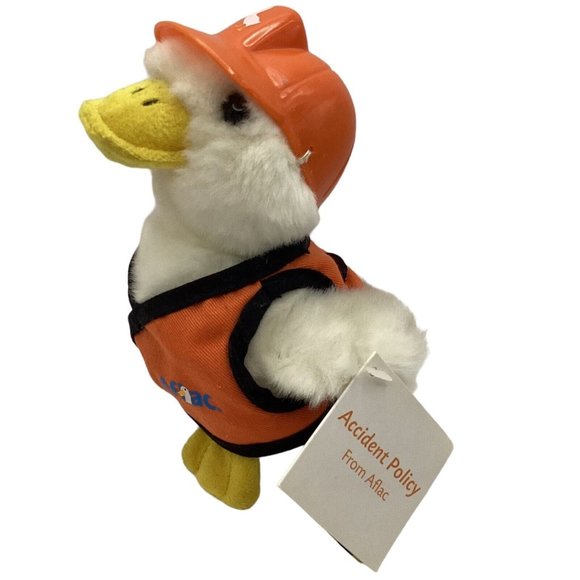 Aflac | Toys | Aflac Duck Plush Stuffed Animal Mascot Orange Vest ...